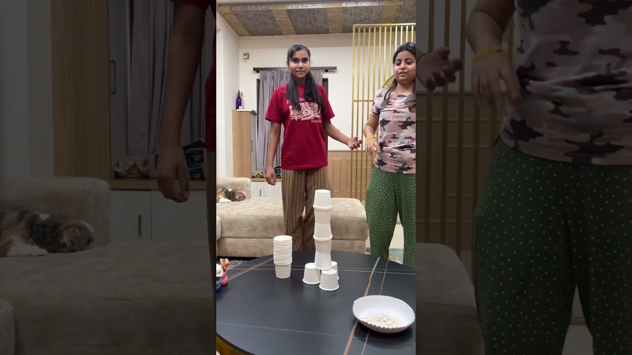 Cup Balance Challenge #shorts #short #shortsvideo #shortvideo #shortsfeed #youtubeshorts