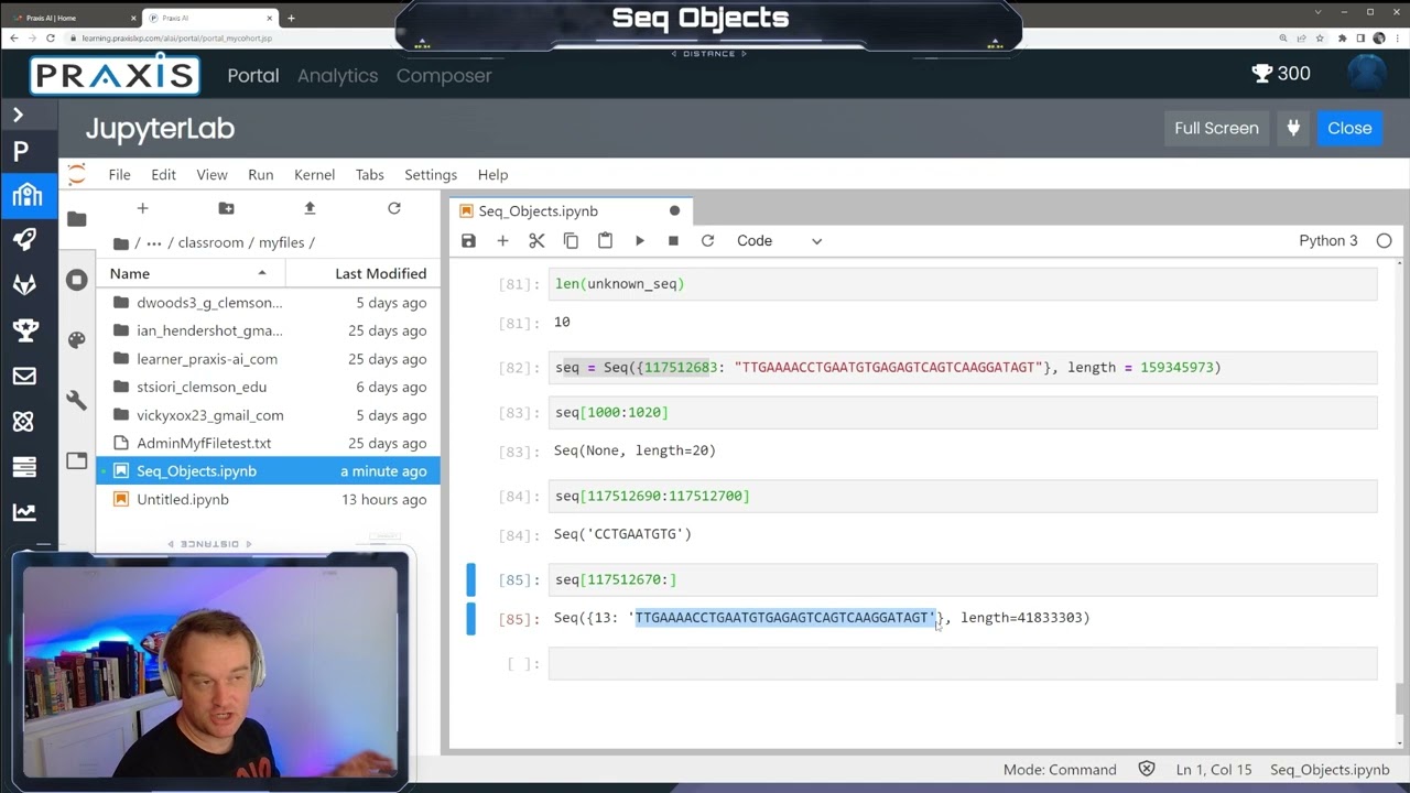 Python - Sequence Objects pt 4 - VDB Computational Biology