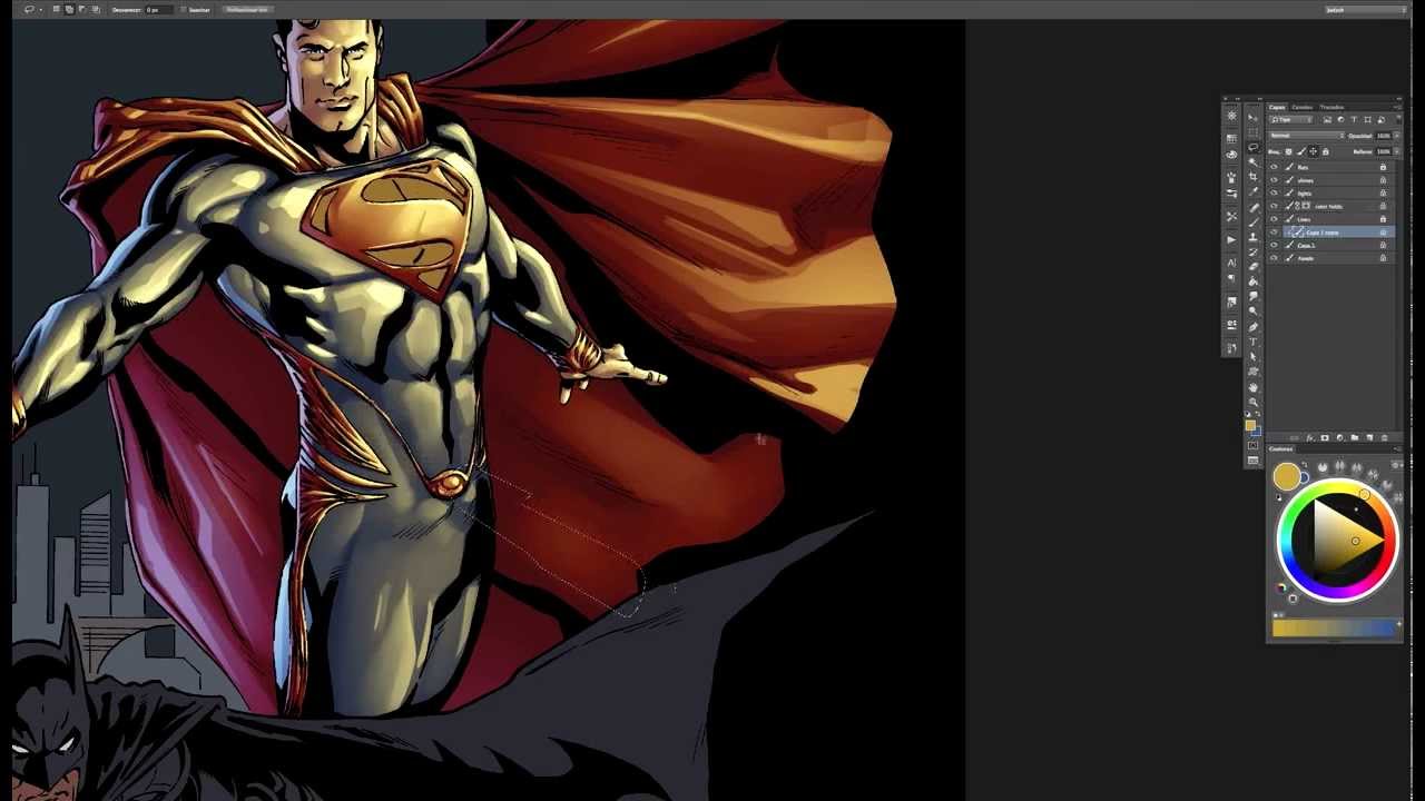 Batman & Superman by JulianLopez - Color Process