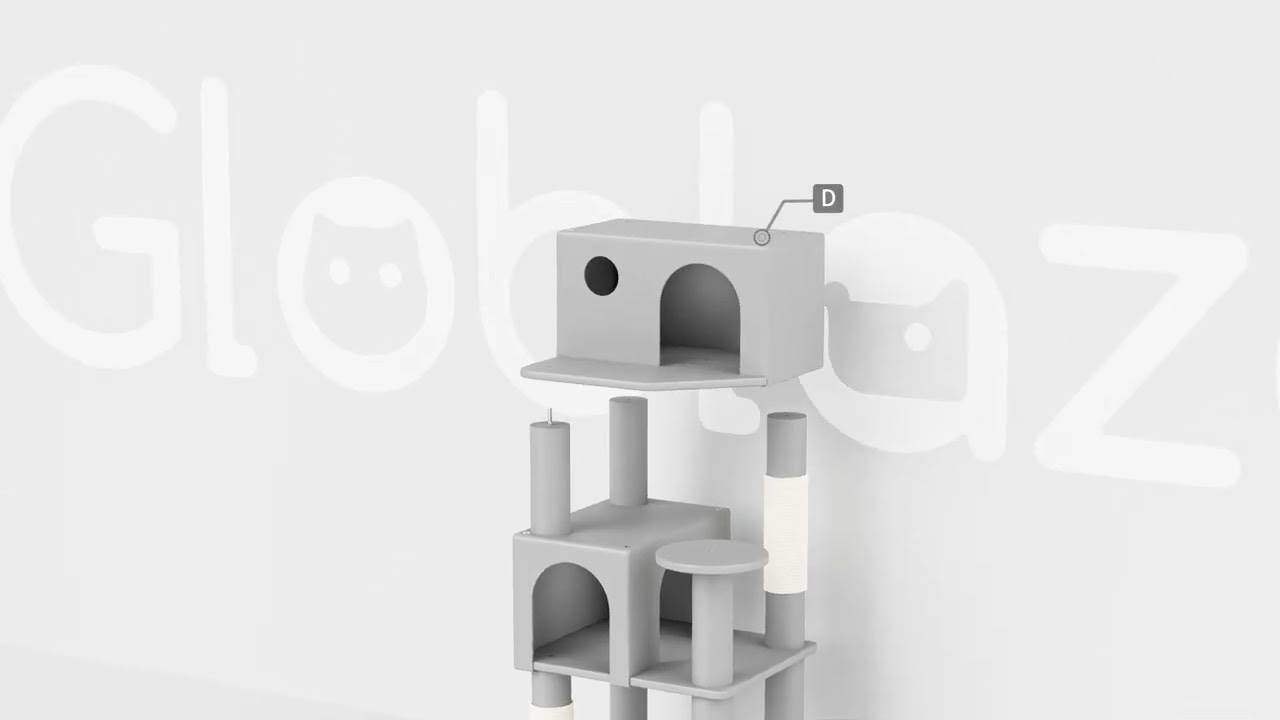 Globlazer F66 Cat Tree Assembly Guide