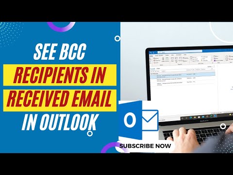 How To See BCC Recipients In Received Email In Outlook?