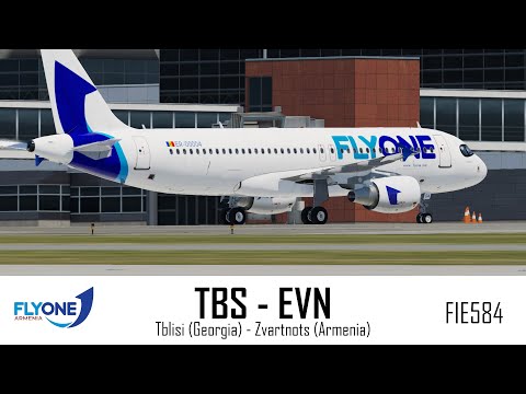 Tblisi (Georgia) - Zvartnots (Armenia) | Airbus A320 - FlyOne Armenia 584