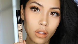 NYX Professional Makeup Can’t Stop Won’t Stop Concealer NATURAL Quick Review Swatch & Tutorial