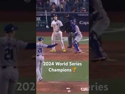 The Final Out Of The 2024 World Series #mlb #worldseries Dodgers Win