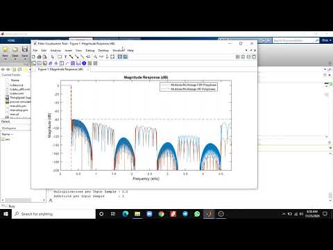 Design of Area Efficient IIR Polyphase filter | Using Matlab  DSP System Toolbox