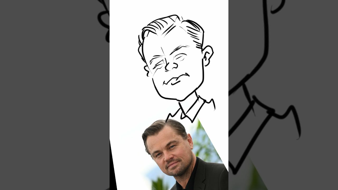 😄LEONARDO DICAPRIO caricature #dicapapiro #caricature