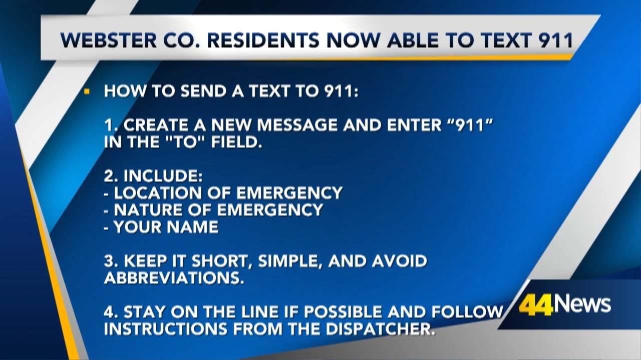 Webster County improves safety with text 911 feature