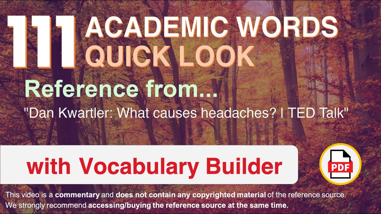 111 Academic Words Quick Look Ref from 