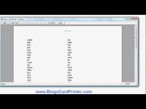 Phonics Rhymes Bingo Cards - how to create with the Bingo Card Maker by BingoCardPrinter.com