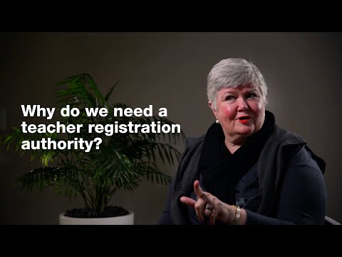 Why do we need a teacher registration authority?