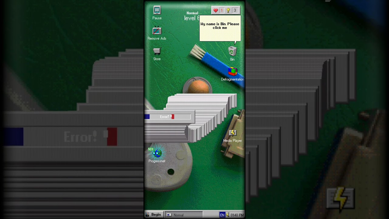 Bin had angry has BSOD (Progressbar 95)