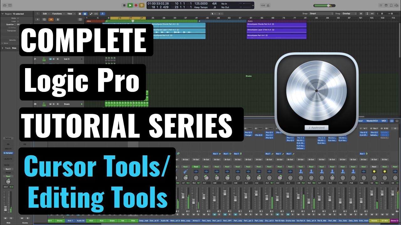 Logic Pro Complete Tutorial -  24 Editing Tools