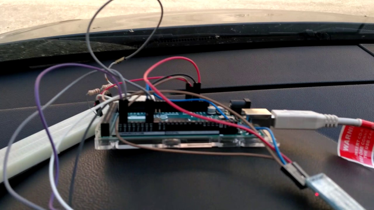 Raspberry Pi+OBD2 with Arduino LCD-Full system