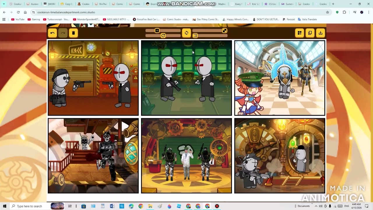 Time Ballance Department Comic Studio but I put Madness Combat Characters to commit raid