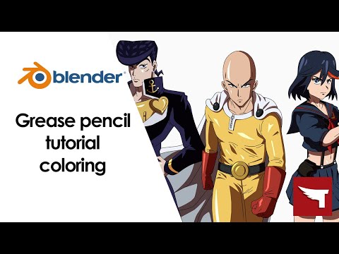 Blender Grease Pencil Tutorial | COLORING | Blender 2.91