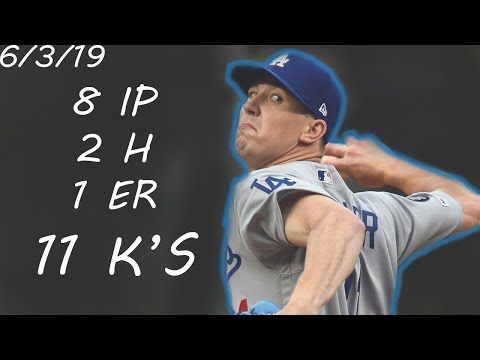 Walker Buehler's DOMINANT Start vs Arizona | June 3, 2019 | 8 IP, 1 ER, 11 K's | 2019 MLB Season