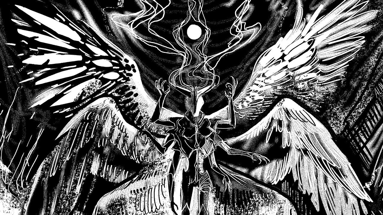 Dark angel digital drawing speedpaint process