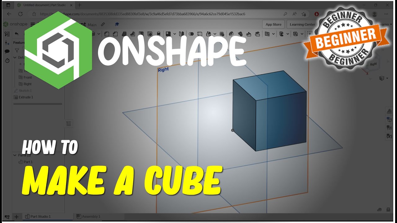 Onshape How To Make A Cube