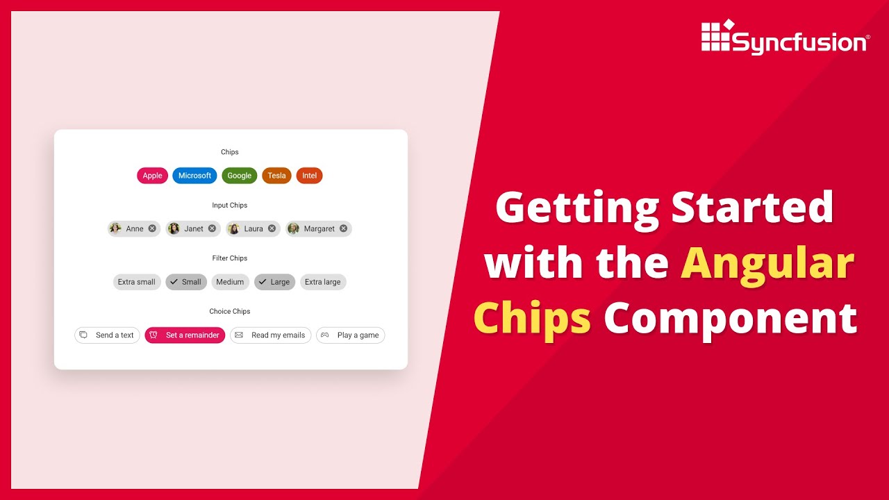 Getting Started with the Angular Chips Component