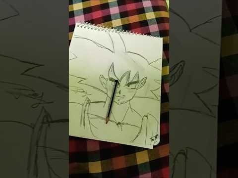 Goku drawing pencil drawing sketch