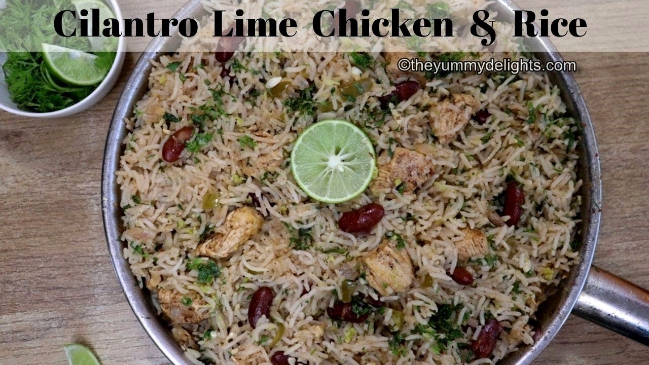 One Pan Cilantro Lime Chicken and Rice Recipe