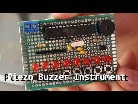 Piezo Buzzer Instrument - Play Songs by Hand or from Memory