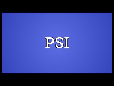 PSI Meaning
