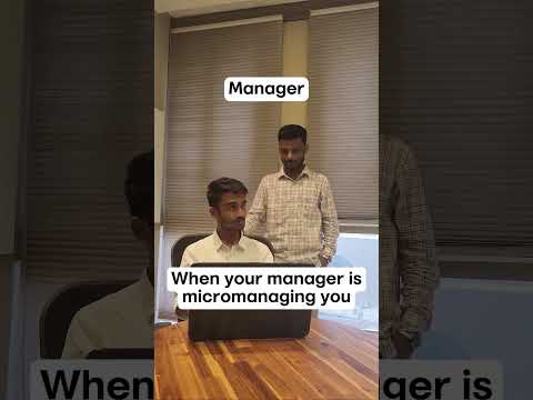 When your manager believes in micromanagement.... #office #funny #officeculture #comedy