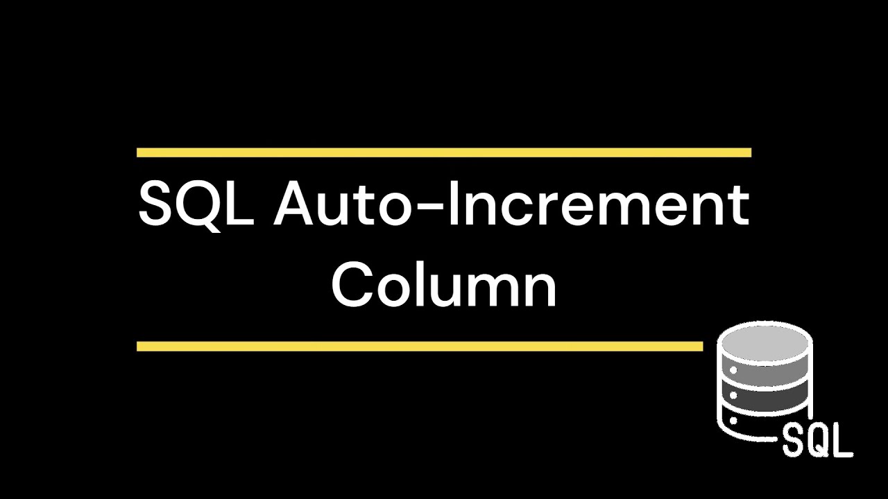 MS SQL Server - How to create an Auto-Increment Column | Tutorial