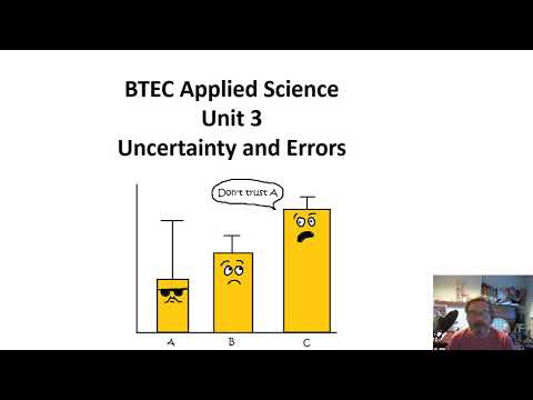 Uncertainty and Errors in Experiments