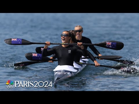 Lisa Carrington leads New Zealand past Germany to K-4 500m gold | Paris Olympics | NBC Sports