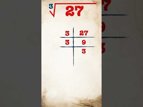 Cube root of 27 / 27 ka ghanmul / #maths #shorts #cuberoot #mathsshorts