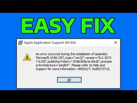 How To Fix Apple Application Support Error in Windows