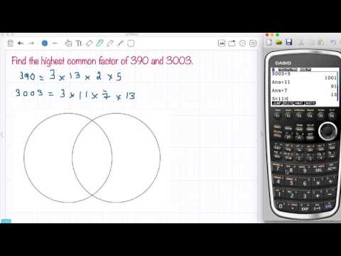 HCF LCM Venn diagrams