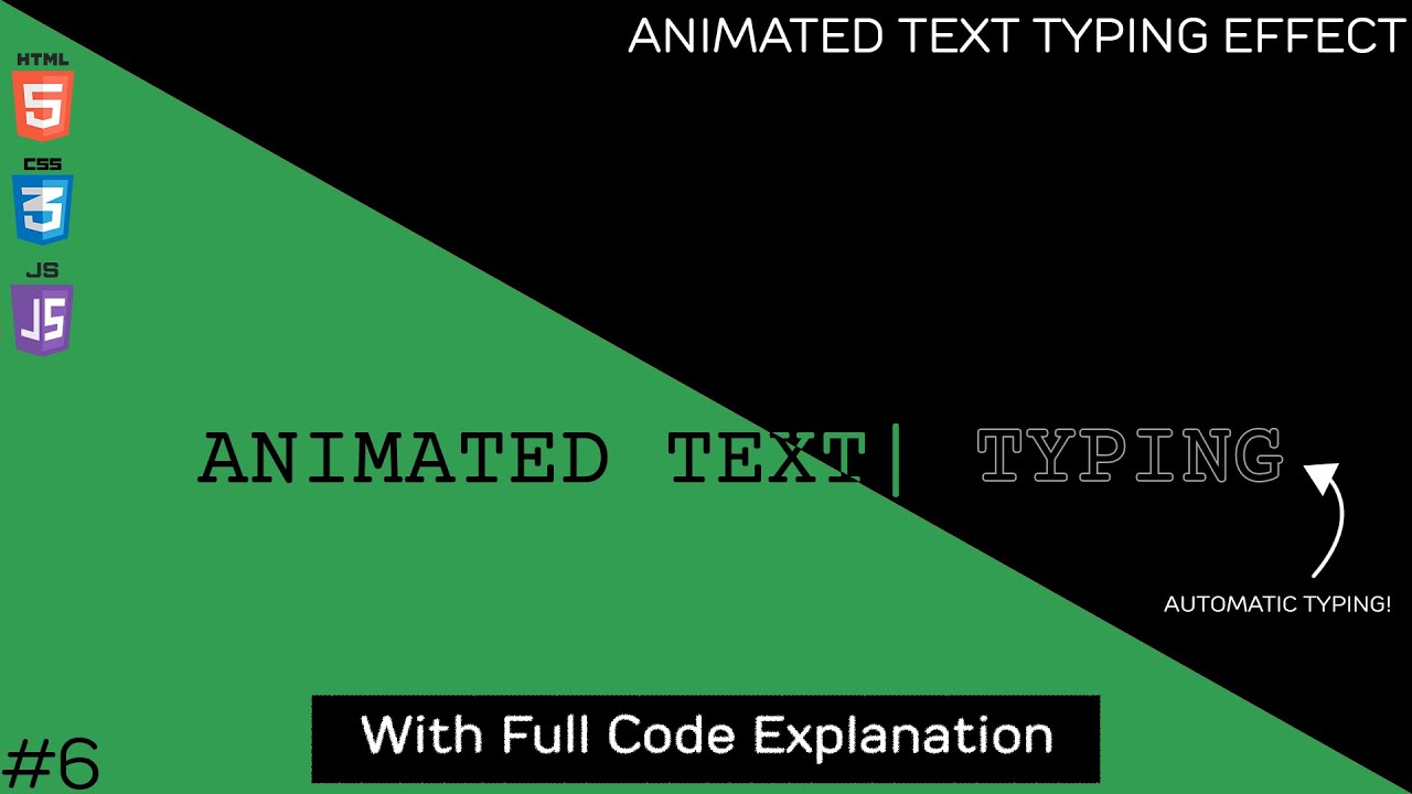 Animated Typewriter Effect | JavaScript Tutorial