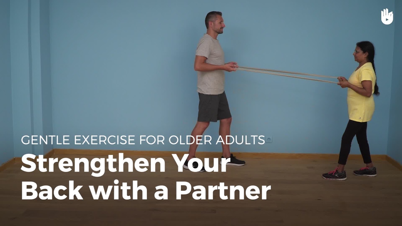 Back Exercises with a Partner - Gentle Exercise for Older Adults | Sikana
