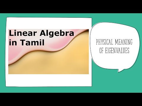 Physical meaning of Eigenvalues | Linear algebra | Tamil #linearalgebra #eigenvaluesandeigenvectors