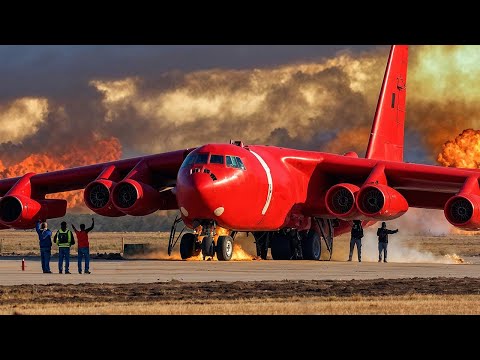 American B-52 Bomber Carpet STRIKE — Houthis Base Wiped Off the Map