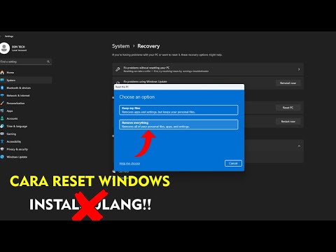 Cara Reset Laptop Windows 10 Ke Setelan Pabrik | Tanpa Install Ulang !