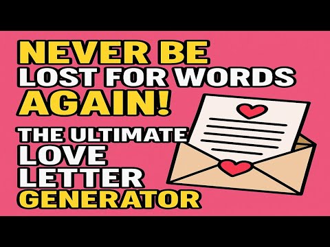 Never Be Lost for Words Again! The Ultimate Love Letter Generator