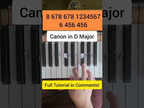 Canon In D Major (Easy Piano Tutorial)