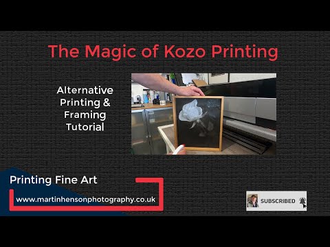 Printing on Kozo Paper