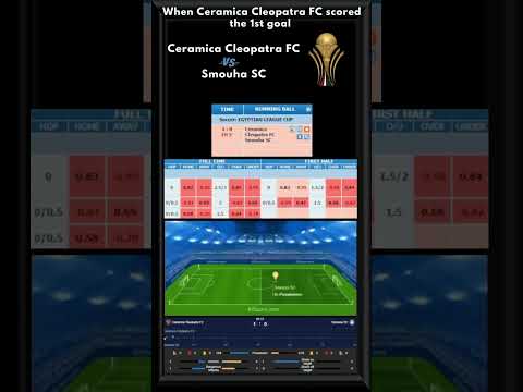 Ceramica Cleopatra FC VS Smouha SC | Asian (MY) Odds | When Ceramica scored the 1st goal