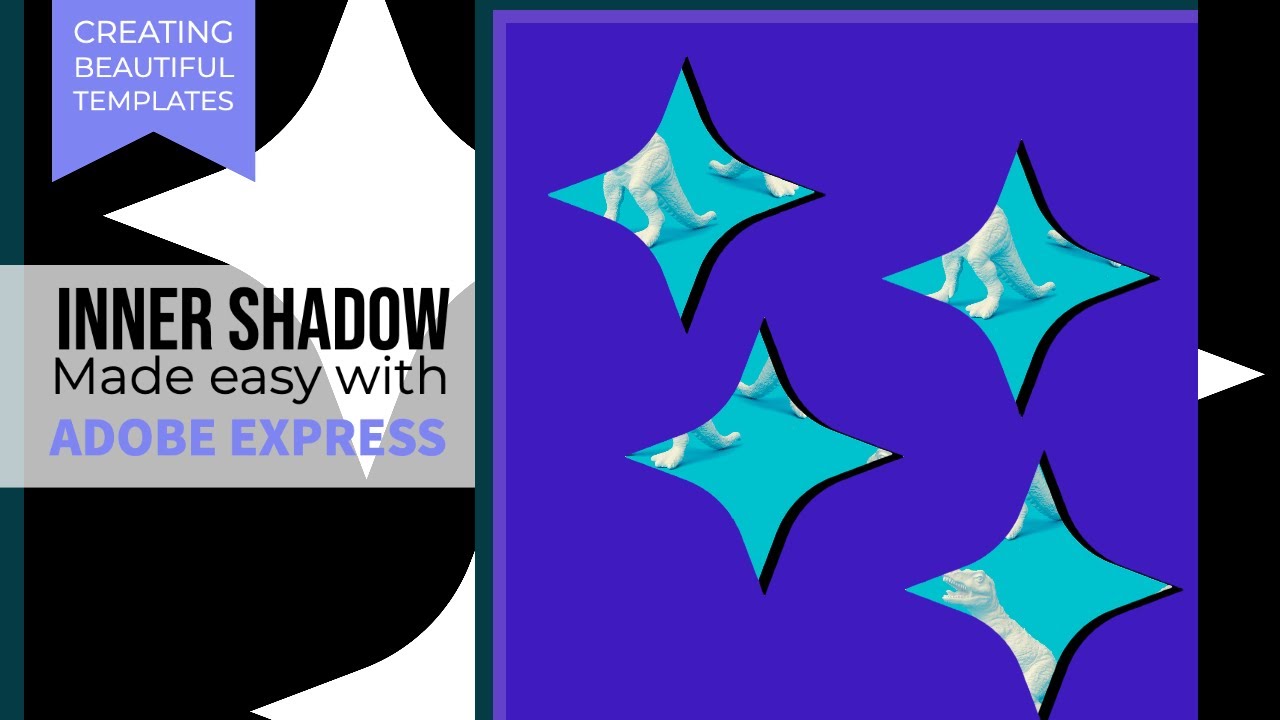 Adobe Express Tutorial create an Inner shadow