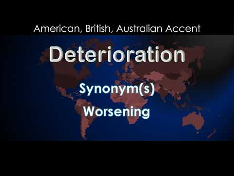Deterioration How to Pronounce Deterioration in British Accent, Australian Accent?