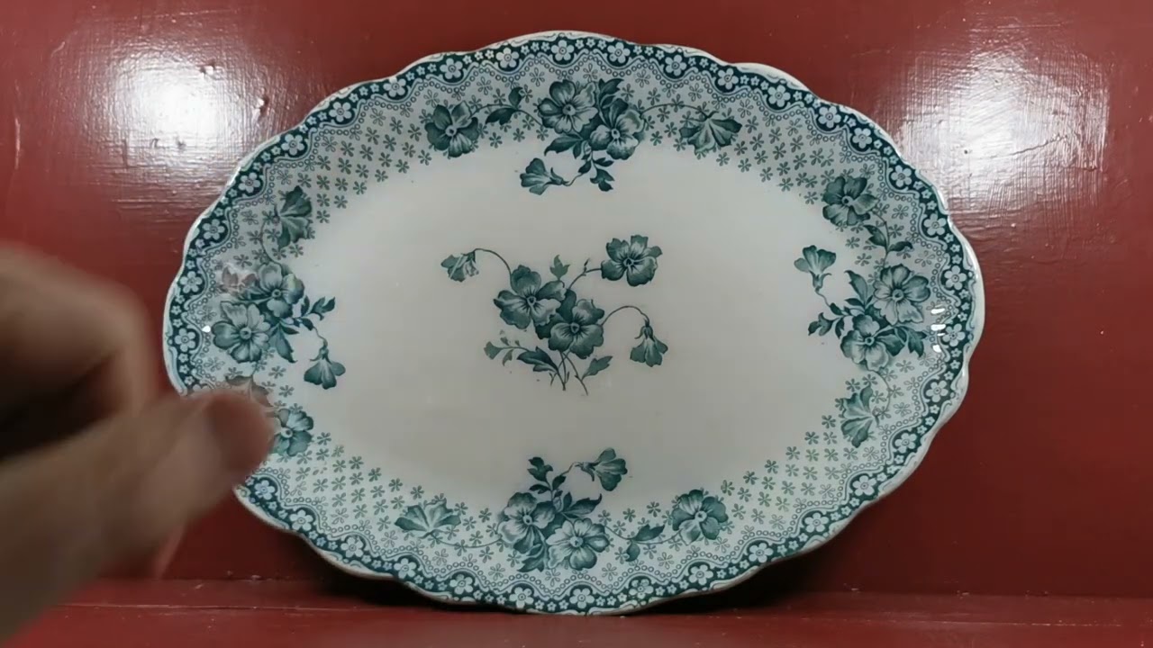 Antique Chatsworth Ford And Sons Chatsworth Platter #antiques #antiquechina made circa 1890