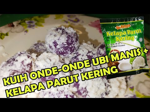 Kuih Onde-Onde Ubi Manis | Lembut dan Siuk Dimakan