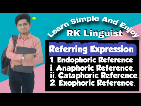 Referring Expressions| types of Referring Expressions in discourse analysis| in Hindi Urdu.
