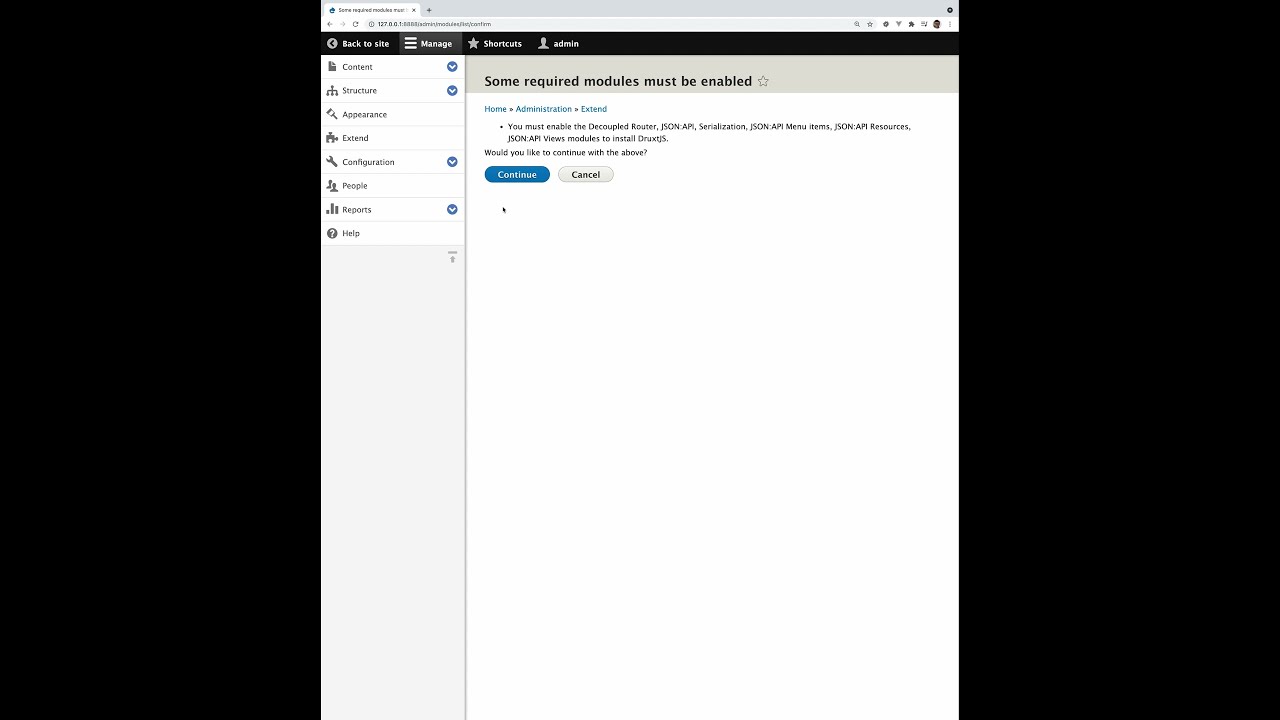 Druxt 101 - Drupal 9 quickstart