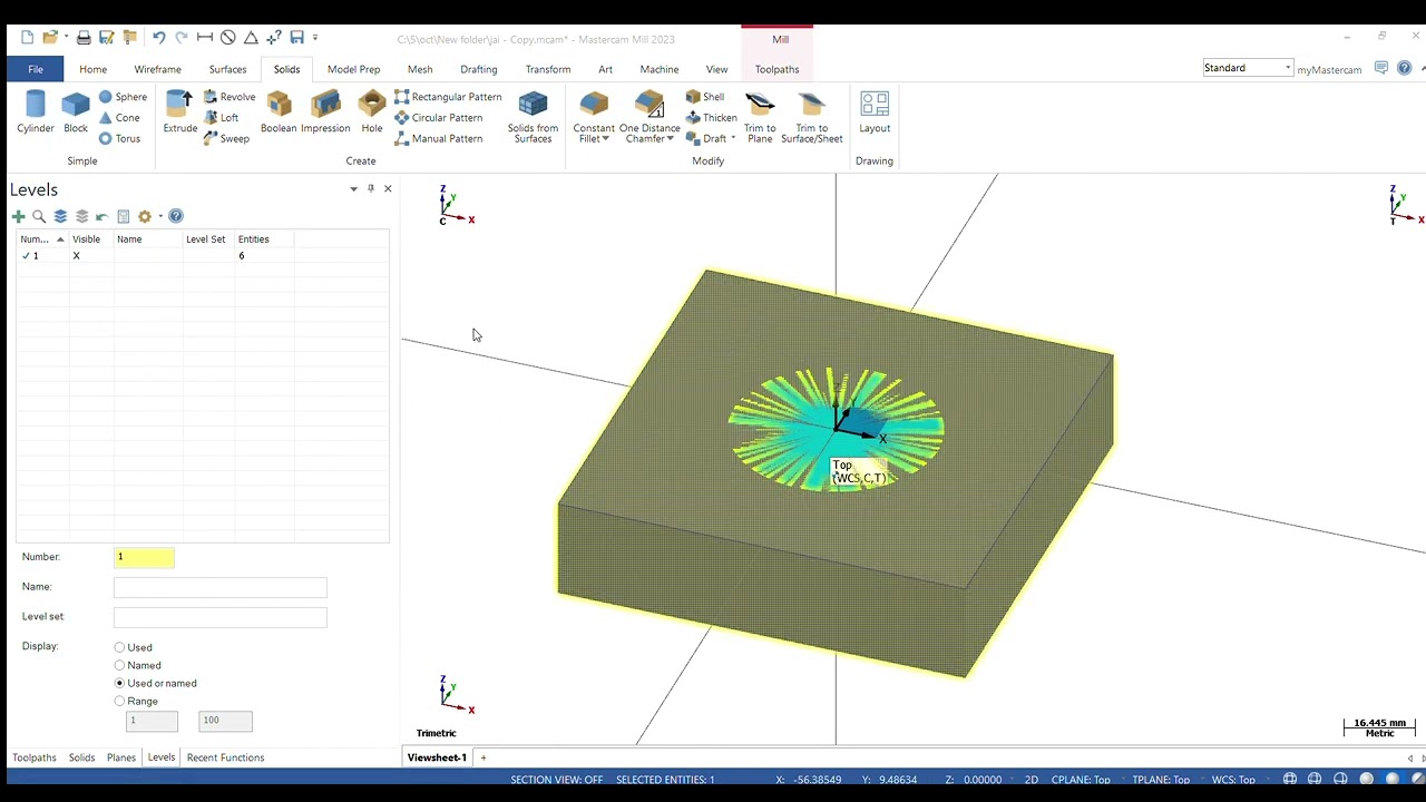 BOOLEAN IN MASTERCAM2023